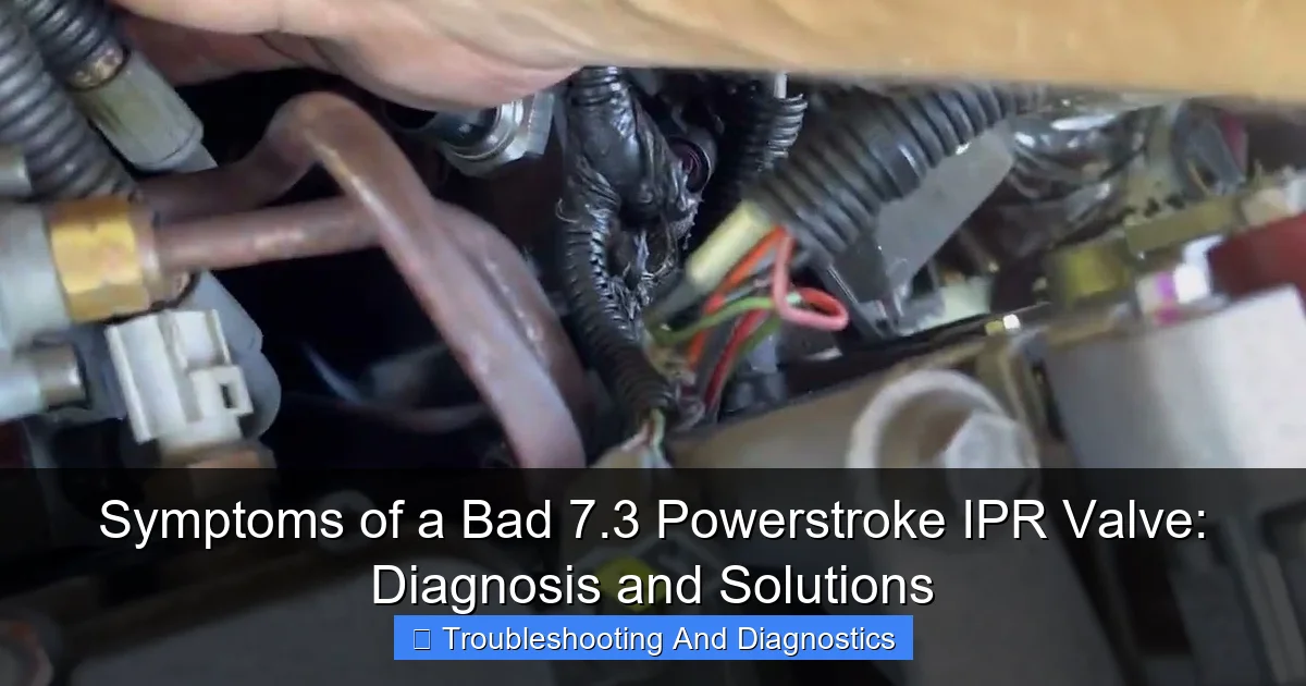 Symptoms of a Bad 7.3 Powerstroke IPR Valve: Diagnosis and Solutions ...